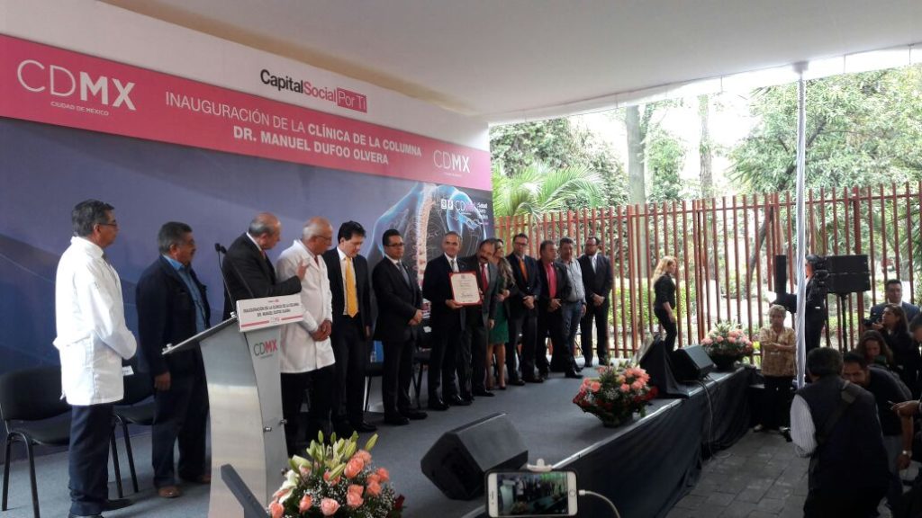 Inauguración clínica de la columna “Dr. Manuel Dufoo Olvera." - Jajma Producciones